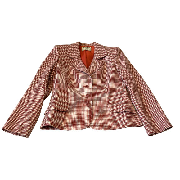 jaeger | Jackets & Coats | Vintage Jaeger Tweed Houndstooth Jacket ...